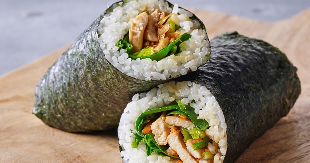 Hühnchen und Lauch Reis Wrap | Rezept | Kikkoman